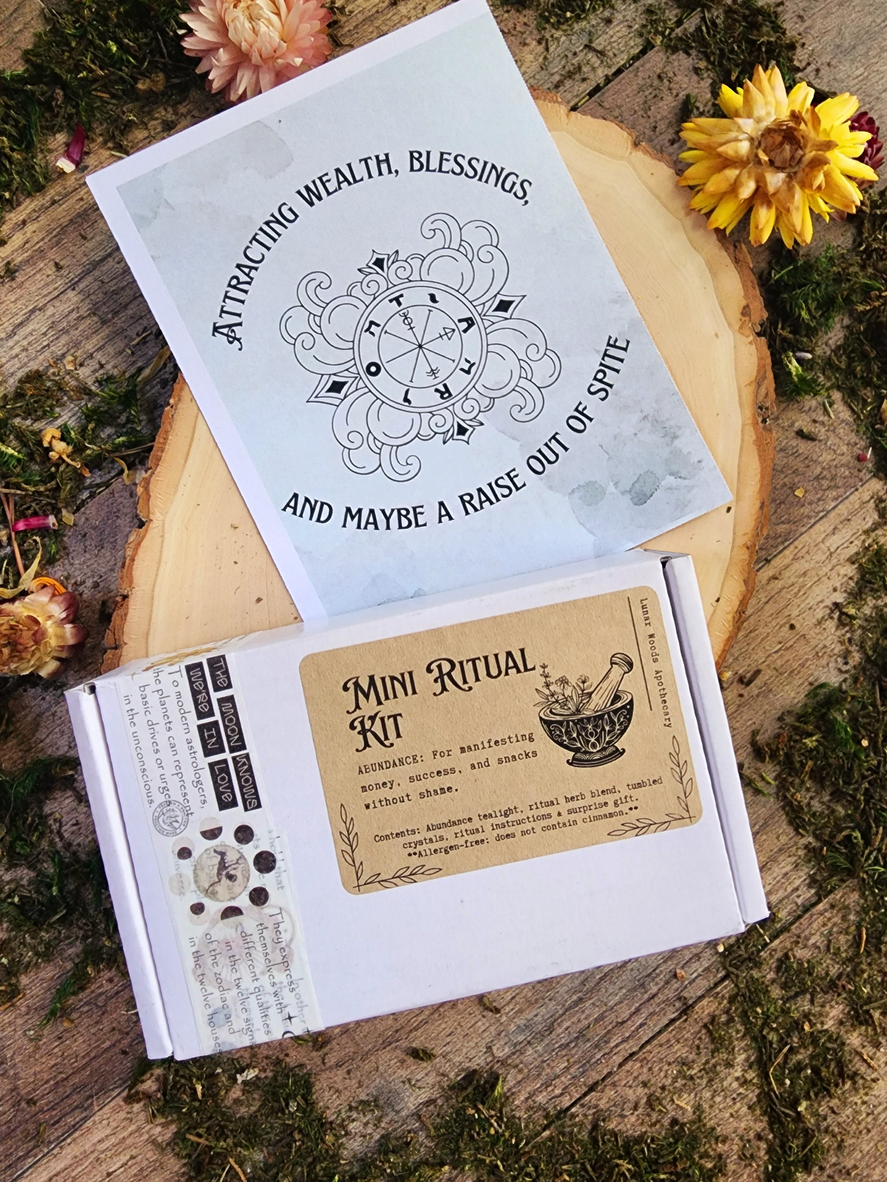 Abundance-Mini Ritual Kit – Lunar Woods Apothecary